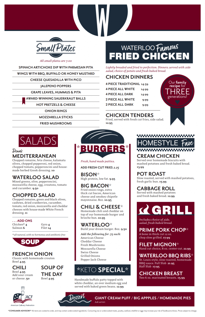 Restaurant – Waterloo Restaurant